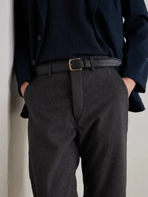 Anderson's 3.5cm Leather Belt - Black