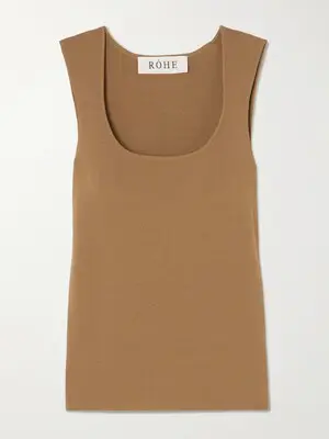 RÓHE Knitted Tank - Brown