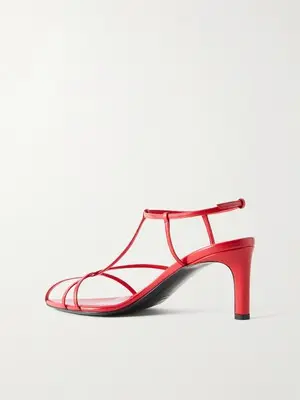 JIL SANDER Leather Sandals - Red