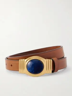 Etro Embellished Leather Belt - Brown