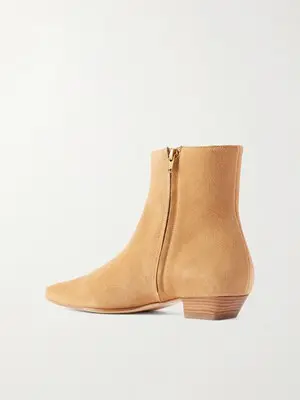 JAMIE HALLER The Lennon Suede Ankle Boots - Brown