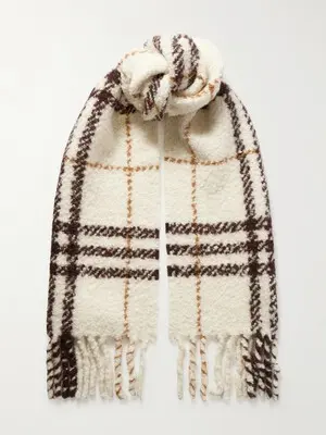 Ivory Fringed Scarves
