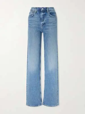 AGOLDE Ren High-rise Straight-leg Jeans - Light Denim