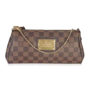 LOUIS VUITTON Damier Ebene Canvas Eva Clutch