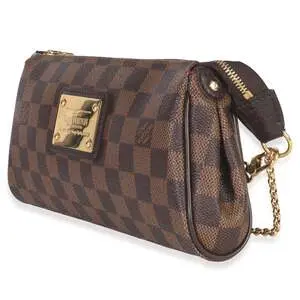 LOUIS VUITTON Damier Ebene Canvas Eva Clutch