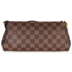 LOUIS VUITTON Damier Ebene Canvas Eva Clutch