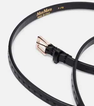Max Mara Leather Belt - Black
