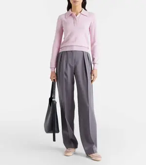 JIL SANDER Virgin Wool Polo Sweater