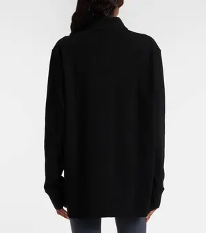 COURREGES Cotton Jersey Polo Sweater