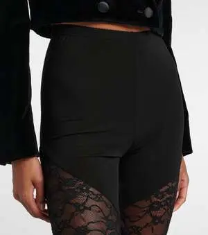 Nina Ricci Lace-trimmed Legging