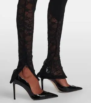 Nina Ricci Lace-trimmed Legging