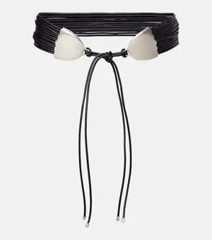 Isabel Marant Étoile Brandy Leather Belt - Black