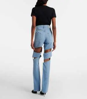 Coperni Spiral Straight Leg Jeans