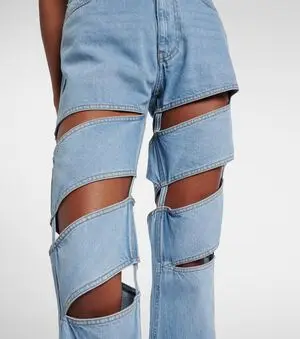 Coperni Spiral Straight Leg Jeans