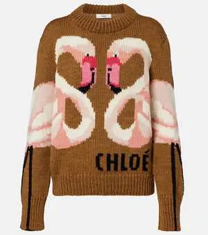 Chloé Wool Jacquard Sweater - Multicoloured