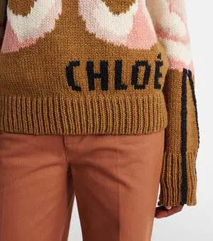 Chloé Wool Jacquard Sweater - Multicoloured