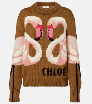 Chloé Wool Jacquard Sweater - Multicoloured