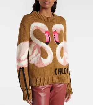 Chloé Wool Jacquard Sweater