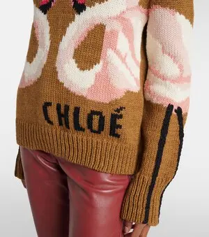 Chloé Wool Jacquard Sweater
