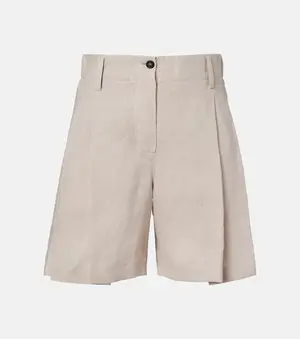 Brunello Cucinelli Button Detailed Shorts For Women