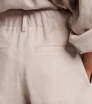 Brunello Cucinelli Linen Shorts - Beige