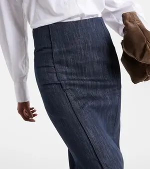 Brunello Cucinelli Cotton-blend Maxi Skirt