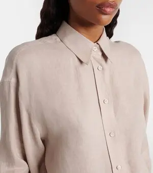 Brunello Cucinelli Linen Button Down Shirt
