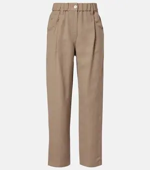 Brunello Cucinelli Tapered Pants - Beige