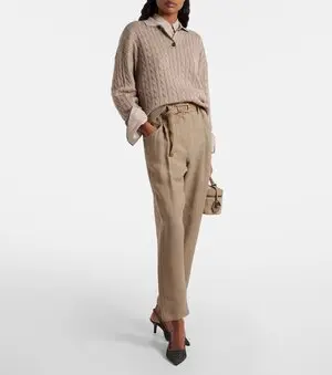 Brunello Cucinelli Tapered Pants - Beige