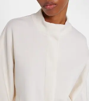 Max Mara Wool Zip-up Cardigan - White