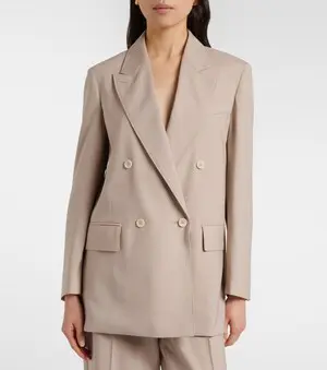 Max Mara Double-breasted Wool-blend Blazer