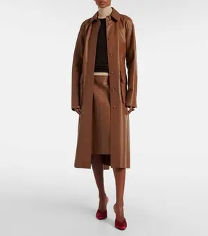 JOSEPH Okabe Leather Coat