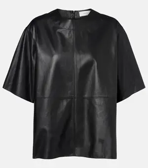 JOSEPH Tanjic Leather Top