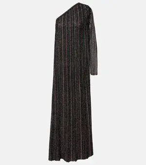 Missoni Chevron Lamé Maxi Dress - Brown