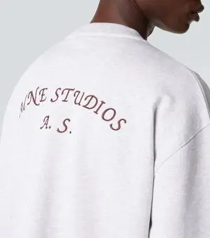 Acne Studios Logo Embroidered Cotton-blend Sweatshirt