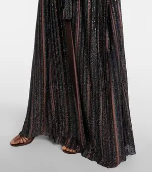 Missoni Chevron Lamé Cardigan