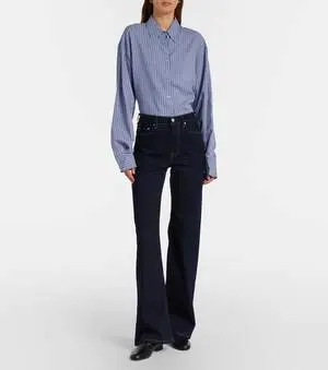 Ag Baggy Wide-leg Jeans - Black