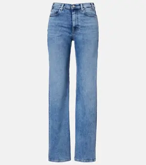 Ag New Baggy Wide-leg Jeans - Blue