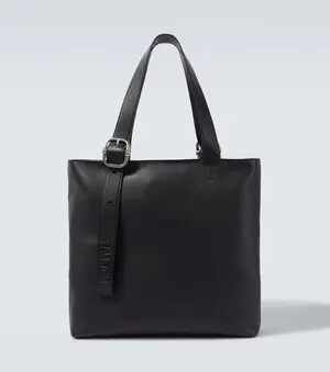 Loewe Loop Leather Tote - Black