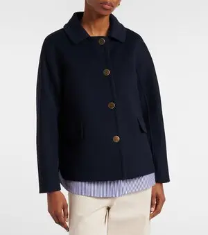 Max Mara Grazia Virgin Wool Jacket - Blue