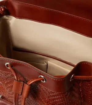 Brunello Cucinelli City Leather Backpack - Brown