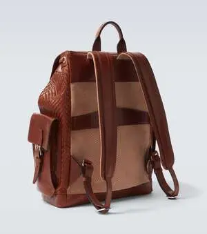 Brunello Cucinelli City Leather Backpack - Brown
