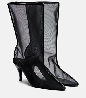 HERBERT LEVINE 80 Mesh Mid-calf Boots