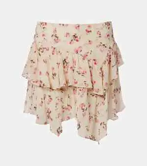 MARANT ETOILE Floral Ruffled Miniskirt