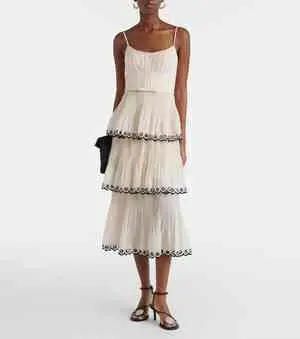 Zimmermann Embroidered Bustier Dress