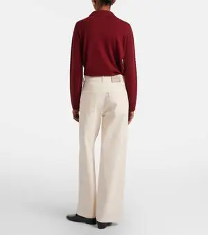 Max Mara Zarina Wide-leg Jeans - White