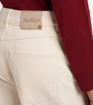 Max Mara Zarina Wide-leg Jeans - White