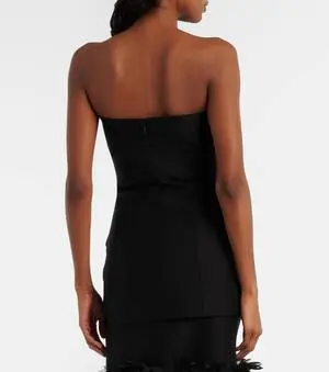 TOTEME Wool And Silk Crêpe Top - Black