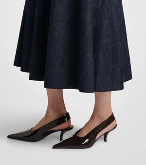 Max Mara Ambra Denim Wrap Dress - Blue