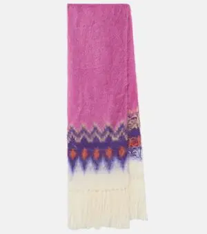 Isabel Marant Amanie Fringed Scarf - Pink